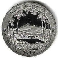 USA - 25 Cents 2013 (Km# .. 542a) White Mountain – NVMVS