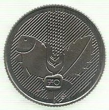 Hungria - 20 Forint 1985 (Km# 653) Fao – NVMVS